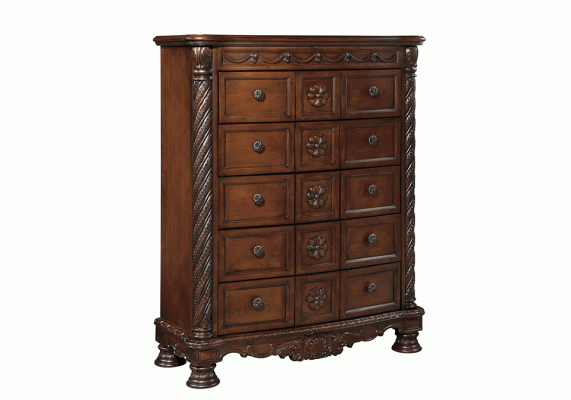 Kanwyn Whitewash King Panel Storage Bedroom Set - Lexington Overstock ...