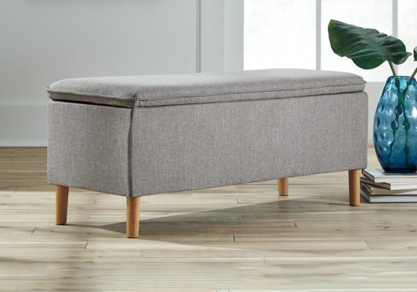 Fossil Ridge Beige Storage Bench - Lexington Overstock Warehouse