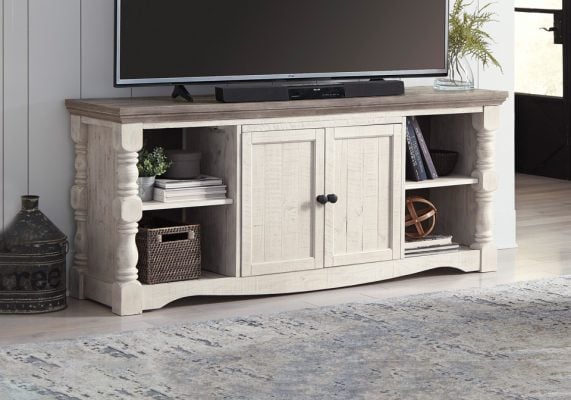 Willowton Whitewash Large TV Stand - Lexington Overstock Warehouse