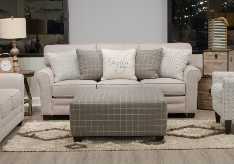 Farmington Buff Storage Ottoman - Lexington Overstock Warehouse